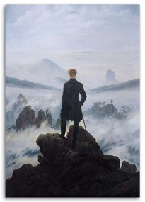 Gario Obraz na plátně Poutník nad mořem mlhy -  Caspar David Friedrich, reprodukce Rozměry: 40 x 60 cm