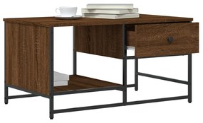 Konferenční stolek hnědý dub 85,5 x 51 x 45 kompozitní dřevo - Default Title