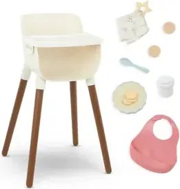 LullaBaby Židlička jídelní pro panenky s doplňky / od 2 let