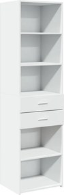 Skříň highboard bílá 50 x 42,5 x 185 cm kompozitní dřevo 3281455