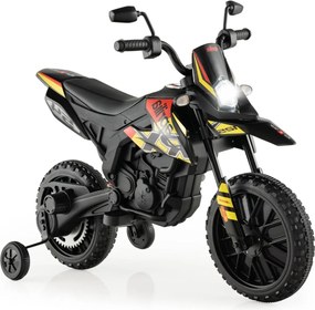 Costway 12 Dětský elektromotocykl V s tréninkovými koly Licencovaný elektrický