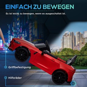 Dětské elektrické auto AIYAPLAY 12V s dálkovým ovládáním 2.4G, odpružením, jemným startem, elektrická hračka s MP3, USB, LED světly, klaksonem, rychl…