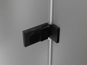 Mexen Lunar-F, skládací sprchový kout levý 100 x 80 cm, 8mm čiré sklo, černý profil, 836-100-080-70-00-L