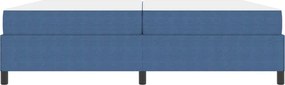 Rám postele s matrací Modrá 200 x 200 cm textil 3399143