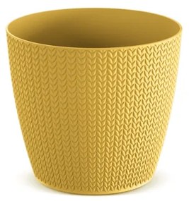 PROSPERPLAST Květináč - WHEATY Průměr: 18,9 cm, Barva: antracit