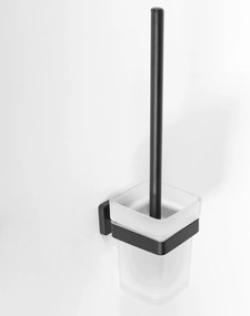 Tutumi Rea Erlo 05, nástěnný WC s kartáč 332918, černá matná, REA-06910