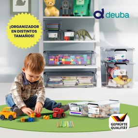 Deuba Úložný box Deuba® s víkem – průhledný, 5 l (30×20×12 cm)