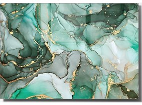 Skleněný obraz 100x70 cm Turquoise – Wallity