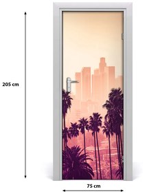 Fototapeta samolepící dveře Los Angeles město 75x205 cm