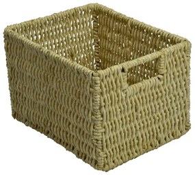 Vingo Hnědá komoda s košíky z kukuřice, 57 x 50 cm