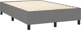 Box spring postel s matrací tmavě šedá 120x200 cm textil 3144408