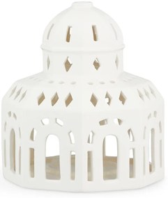 Bílý keramický vánoční svícen Kähler Design Lighthouse, ø 12 cm