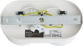 Moderní přisazené bodové svítidlo bílé GU10 50mm se 2 naklápěcími světly - Echo