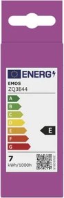 Emos lighting LED žárovka Classic svíčka / E14 / 6,5 W (60 W) / 806 lm / studená bílá 1525731111