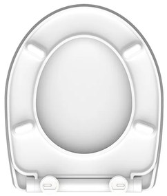 Eisl Sanitär WC prkénko Duroplast Soft Close White Wave High Gloss 82584