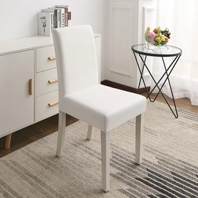 Elastické potahy na jídelní židle (10-20) Barva: Bílá