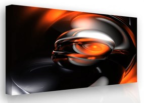 Obraz oranžové proudění Velikost (šířka x výška): 120x80 cm