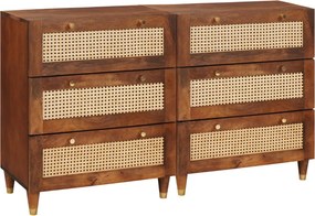 Sestava komody 2 ks 60 x 33,5 x 75 cm Masivní mangové dřevo 3310169