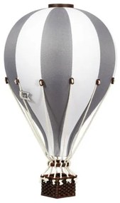 Super balloon Dekorační horkovzdušný balón &#8211; šedá - L-50cm x 30cm