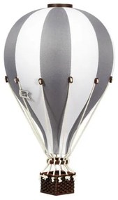 Super balloon Dekorační horkovzdušný balón &#8211; šedá - S-28cm x 16cm
