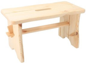 ČistéDřevo Dřevěná stolička 39 x 18,5 x 21 cm