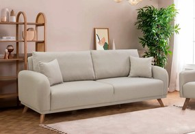 Hanah Home Třímístná pohovka HERA krémová 237 cm 867UNQ1949