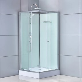 BPS-koupelny Sprchový box WSH308 90x90 bílá mat