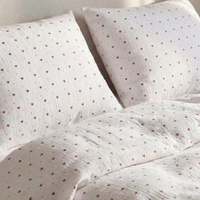 Mušelínové povlečení Srdíčka Velikost: 140 x 200 + 70 x 90