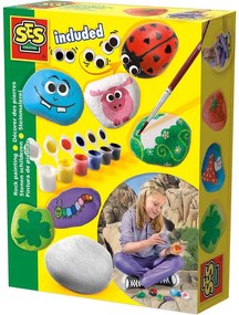 SES CREATIVE Malování na kamínky kreativní set pro dívky v krabici 14818