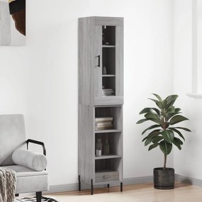 Skříň highboard šedá sonoma 34,5 x 34 x 180 cm kompozitní dřevo 3199375