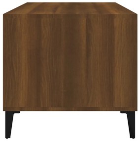 Konferenční stolek hnědý dub 90x49x45 cm kompozitní dřevo - Default Title