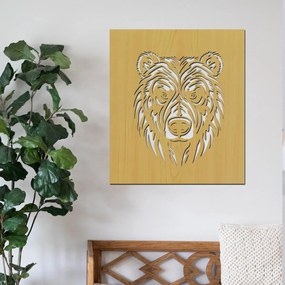 dřevo života Dřevěná dekorace Medvěd Rozměry (cm): 52x60, Barevný vzor: Borovice - limitovaná edice