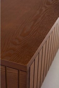 Tmavě hnědý konferenční stolek z MDF 90x90 cm Furuvik – Jotex