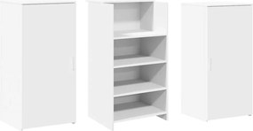 Recepční stůl bílý 155x50x103,5 cm kompozitní dřevo 3324196