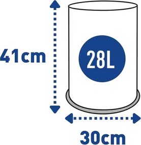 ALDA Room Basket bílá / Odpadkový koš / 28 l / Lakovaná ocel