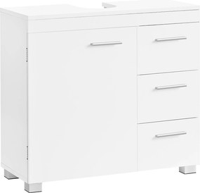 XXXLutz SKŘÍŇKA POD UMYVADLO, bílá, bílá, 70/64/30 cm MID.YOU - Online Only koupelnové skříňky - 002543018901
