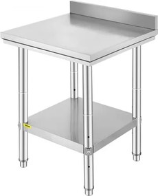 Pracovní stůl 61 × 61 × 86,4 cm z nerezové oceli NSF pro na přípravu komerčních