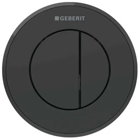 Geberit - Oddálené ovládání splachování typ 10, 2-činné, easy to clean, matná černá 116.055.16.1