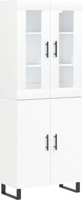 Skříň highboard bílá 69,5 x 34 x 180 cm kompozitní dřevo 3198233