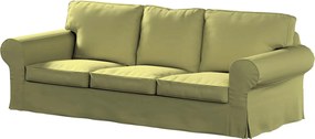 Potah na pohovku IKEA  Ektorp 3-místná, nerozkládací barva zelená látka lesklé, sametová