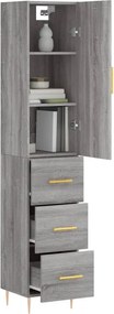 Skříň highboard šedá sonoma 34,5 x 34 x 180 cm kompozitní dřevo 3198847