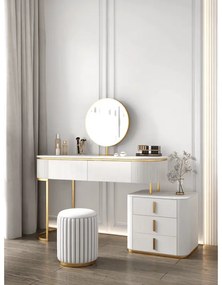 Elegantní toaletní stolek včetně pufy WASCHINGTON