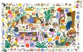 DJECO Puzzle Observation: Narozeninová party / 54 dílků / 61x38 cm