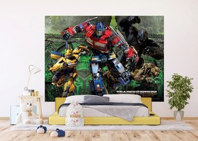 Dětská vliesová fototapeta na zed' Transformers Vzhůru do Boje | 252 x 182 cm | DFTDXL1967