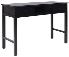 Petromila Psací stůl černý 110 x 45 x 76 cm dřevo