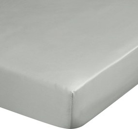 MAKOSATENOVÉ PROSTĚRADLO DINA 200X220 CM SVĚTLEŠEDÉ