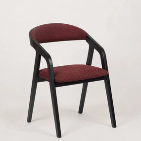 Stima Křesílko FRAME soft černá / látka lux bordo 15