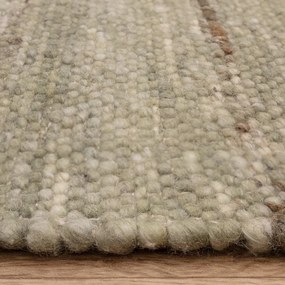 Khaki oboustranný/ručně tkaný koberec s příměsí vlny 120x170 cm Birkdale Pistachio – Asiatic Carpets
