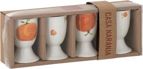 Sada 4 keramických kalíšků na vajíčka Casa Naranja - Ø 5*7 cm