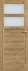 Interiérové dveře vasco doors BRAGA model 3 Průchozí rozměr: 80 x 197 cm, Orientace dveří: Pravé dveře, Dekor: Dub Viking